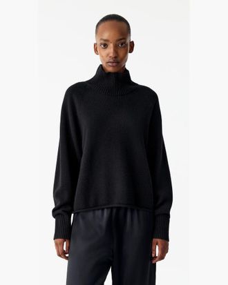 Arket Rollkragenpullover Aus Kaschmir -Schwarz