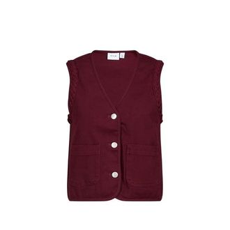 Vila Gilet sans manches Emmy en coton m&eacute;lang&eacute;