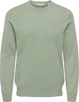 Only & Sons Herren Onsloui Reg 12 Mel Crew Knit Noos, Iceberg Green, Large
