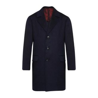 Kiton Cashmere Outdoor Jacke Blue Weave - - Coats - Herren - Blau - S