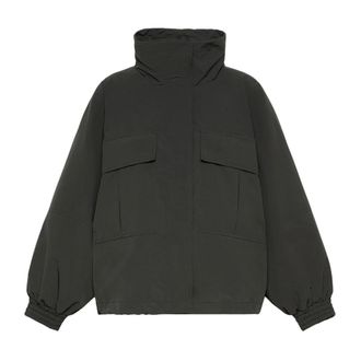 Max Mara Femme, Vestes, Noir, Taille: 34 FR Veste en toile d&eacute;perlante lav&eacute;e