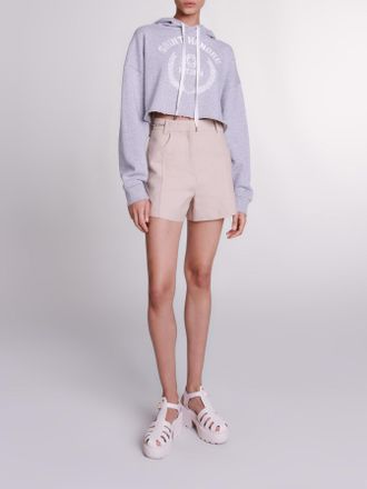 Maje Shorts Aus Leinen - Beige - Maje