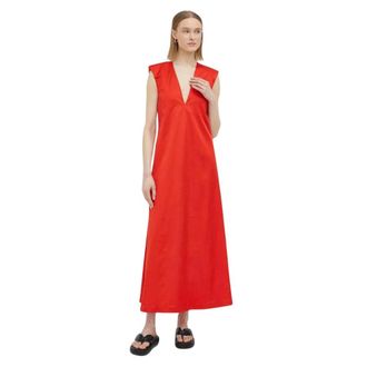 By Malene Birger Maxi Robes - Femme - Robes - Rouge - Taille: 36 FR