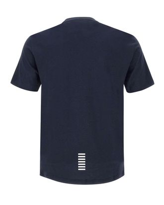 Emporio Armani Mens T-Shirt Cotton Blue T-Shirts And Polos