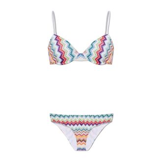 Missoni Femme, Maillots de bain, Multicolore, Taille: 38 FR Maillot de bain deux pi&egrave;ces avec fil lurex