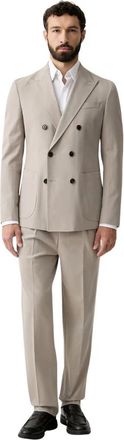 Joop Costume crois&eacute; en m&eacute;lange de coton - Homme - Costumes - Beige - Taille: XL