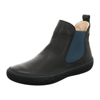 Think Damen TJUB chromfrei gegerbte nachhaltige Chelsea Boots, 0010 SCHWARZ, 38 EU