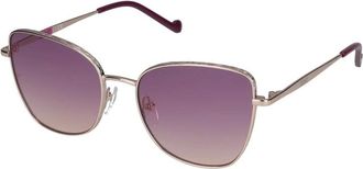 Liu Jo unisex, Accessoires, Jaune, Taille: 52 MM Lunettes de soleil Rose Gold Lj3101S