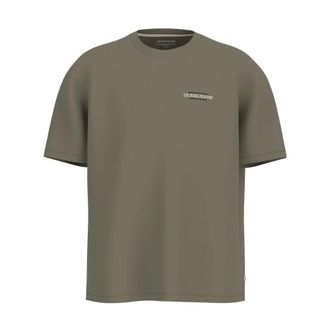 Guess Homme, Tops, Vert, Taille: L T-shirt en coton &agrave; manches courtes - Vert