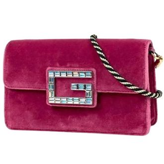 Gucci Sac bandouli&egrave;re vintage doccasion - Femme - Pre-owned - Rose - Taille: ONE Size