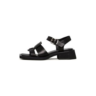 Cesare Gaspari Flache Sandalen mit geflochtenen Riemen - - Shoes - Damen - Schwarzk - 36 EU