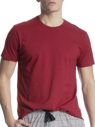 CALIDA Remix Basic Sleep T-Shirt Herren, aus 100% Baumwolle, Rundhalsausschnitt
