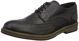 Selected Selected Homme Shchristoph Leather Shoe I Brogue, Noir, 40 EU