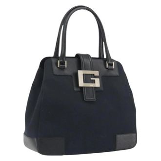 Gucci Pre-owned Vintage Canvas Hand Bag - - Pre-owned - Damen - Schwarzk - ONE SIZE