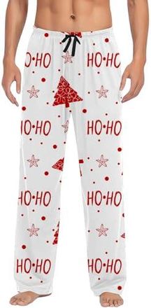 Generic Pantalon de pyjama Gonk avec cordon de serrage - Taille élastique - Pour Noël et détente, H1-blanc, 3XL