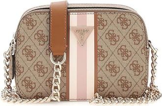 Guess Noelle Crossbody Camera Bag Latte Logo