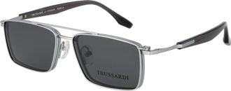Trussardi Brillenfassung mit Sonnenbrillen-Clip TSM1047GT 03A 54 & TSM1047GT 03AG 54