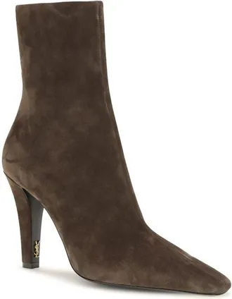 Saint Laurent Jill Ankle Boot - Brown