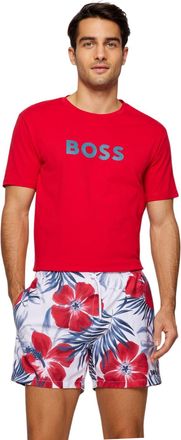 HUGO BOSS Hbw T-Shirt f&uuml;r Herren (Leuchtend Rot)