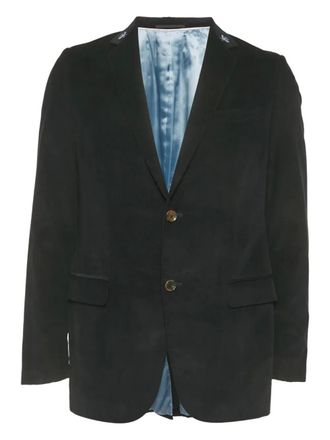 Gucci Cordsakko mit Logo-Stickerei - Schwarz