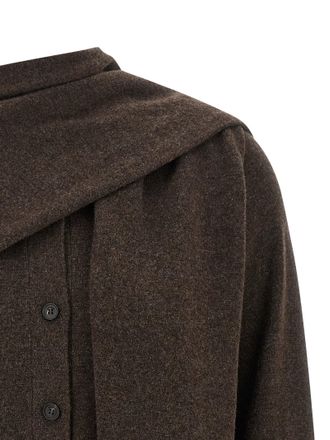 Ferragamo Scarf Cardigan - Brown