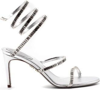 Rene Caovilla Femme, Chaussures, Gris, Taille: 39 EU Cleo Sandal 80