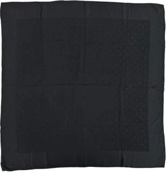 Louis Vuitton unisex, Pre-owned, Noir, Taille: ONE Size Foulard en tissu vintage Pre-owned
