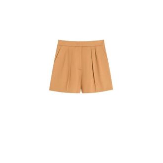 Max Mara Femme, Shorts, Beige, Taille: 34 FR Short stretch en satin de coton
