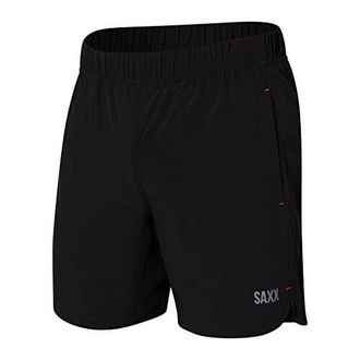SAXX Underwear Co. SAXX Gainmaker 2N1 Short dexercice r&eacute;gulier pour homme avec poche int&eacute;gr&eacute;e - Short dentra&icirc;nement 2 en 1 pour le sport, la gym, noir, XX-Large