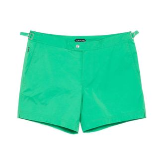 Tom Ford Homme, Maillots de bain, Vert, Taille: 2XL Nylon Swim Short