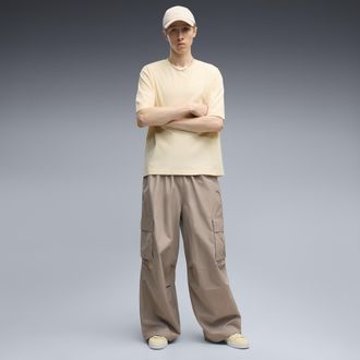 Puma Pantalon cargo oversize Essentials Homme, Accessoires, Beige, XXL