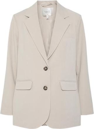 Vero Moda Yasreemaj Reemaj Ls Blazer Noos, Beige, 44 Femmes
