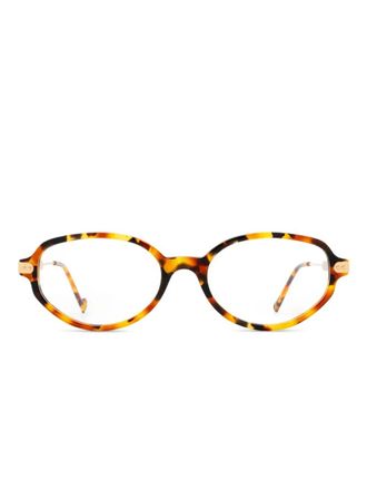 Eyepetizer lunettes de vue Madison &agrave; effet &eacute;caille de tortue - Marron