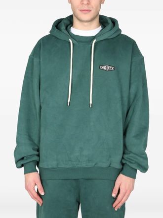 Mouty Hoodie mit Logo-Patch - Grün