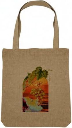 Fabulous Sac Shopping Tote Bag Aspect Lin - Raisin Plage 80s Retro Collage Nature Raisin Californie Vintage Illustration Zoomer Streetwear - Sac de Courses Toi