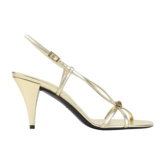 Versace Femme, Chaussures, Jaune, Taille: 37 EU Sandales Vernies Medusa 95