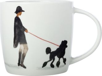Maxwell & Williams DX1067 Kaffee-Tasse 400 ml - Serie Best Furry Friends - Porzellan mit Pudel bunt - in Geschenkbox
