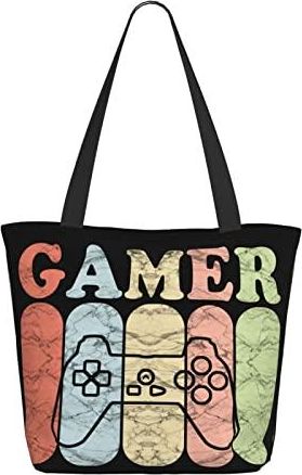 AOOEDM Funny Game Gamer Ladies Shopping Bag 13x11x7in.Le cadeau parfait pour la Saint-Valentin.Cest de la Saint-Valentin pour maman, fille, &eacute;pouse, etc