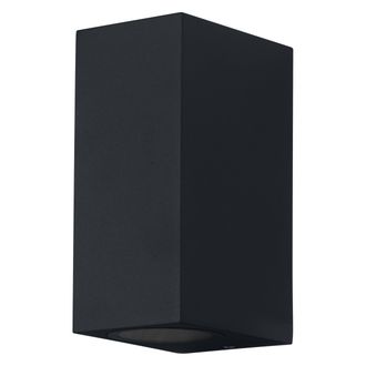 Osram ENDURA Classic Square Updown Au&szlig;en-Wandleuchte, schwarz, GU10-Sockel (max 35W), kann mit einfacher oder smarter Lampe best&uuml;ckt werden, Down oder Up/Do