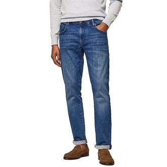 Hackett Herren Bright Blue Powerflex Jeans, Denim, 42W/34L