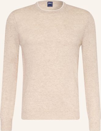 Fedeli Fedeli Cashmere-Pullover Mit Leinen beige