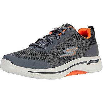 Skechers GO Walk Arch FIT Idyllic, Basket Homme, Gris (Charbon), 45.5 EU
