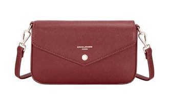 David Jones Paris - Pochette Femme - Sac port&eacute; travers - Similicuir - Taille Petite - Accesoire Pratique - Evenement Soir&eacute;e Sortir Ville Mode Tendance L&eacute;g&egrave;re Band