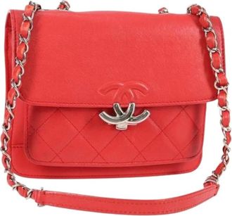 Chanel Pre-owned Cuir sacs-chanel - Femme - Pre-owned - Rouge - Taille: ONE Size