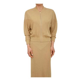 Nenette Femme, Vestes, Beige, Taille: 40 FR Bomber Oro