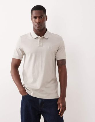 Boss Orange by Hugo Boss Hugo Boss - Polo ajust&eacute; - Gris clair