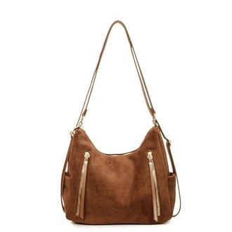 Generic Sac &agrave; dos en daim synth&eacute;tique pour femme et fille, sac &agrave; bandouli&egrave;re r&eacute;glable, sac &agrave; main &agrave; bandouli&egrave;re unique pour voyage, shopping, travail, usage q
