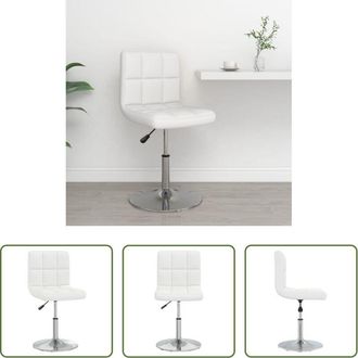 vidaXL vidaXL Barstuhl Wei&szlig; - Barhocker Wei&szlig; Kunstleder