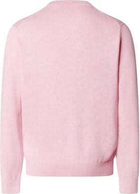 Hackett Pull col rond en coton et soie