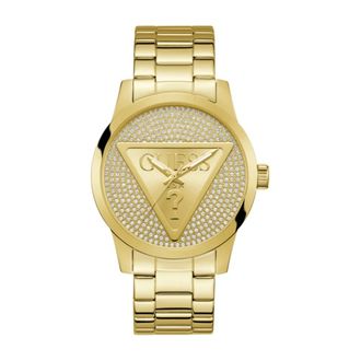 Guess Edelstahl Uhr - - Accessories - Herren - Gelb - ONE SIZE